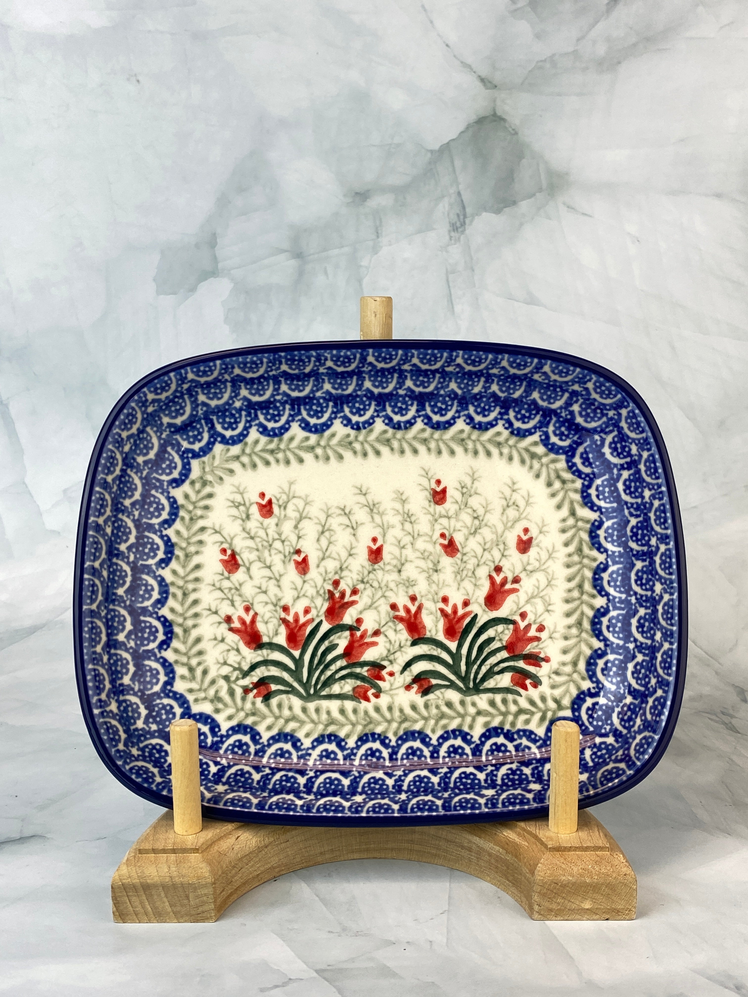 Small Rectangular Dish - Shape 160 - Pattern 1437 – Polish Pottery Westlake