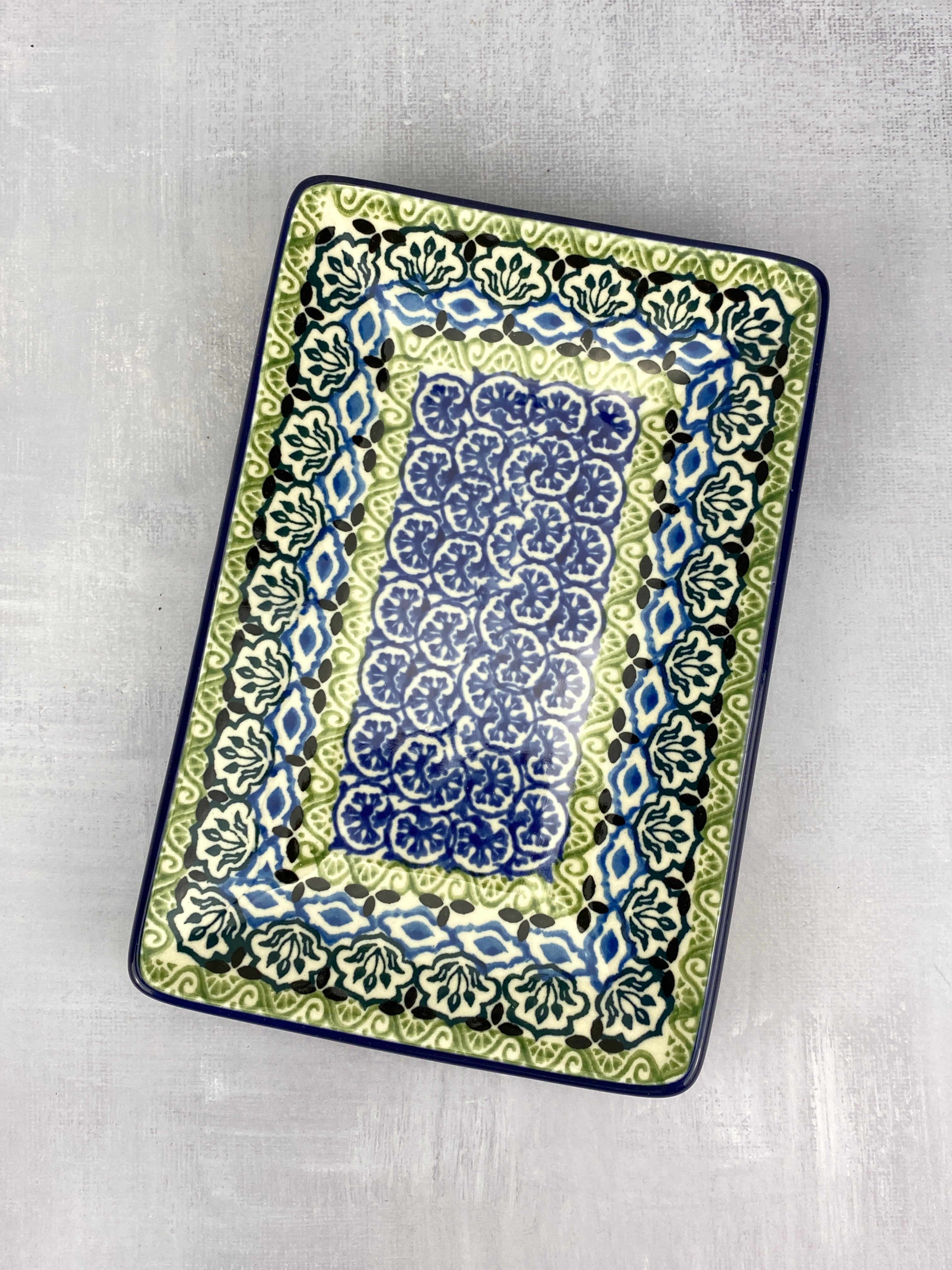 Small Tray - Shape C27 - Pattern 1858 – Polish Pottery Westlake