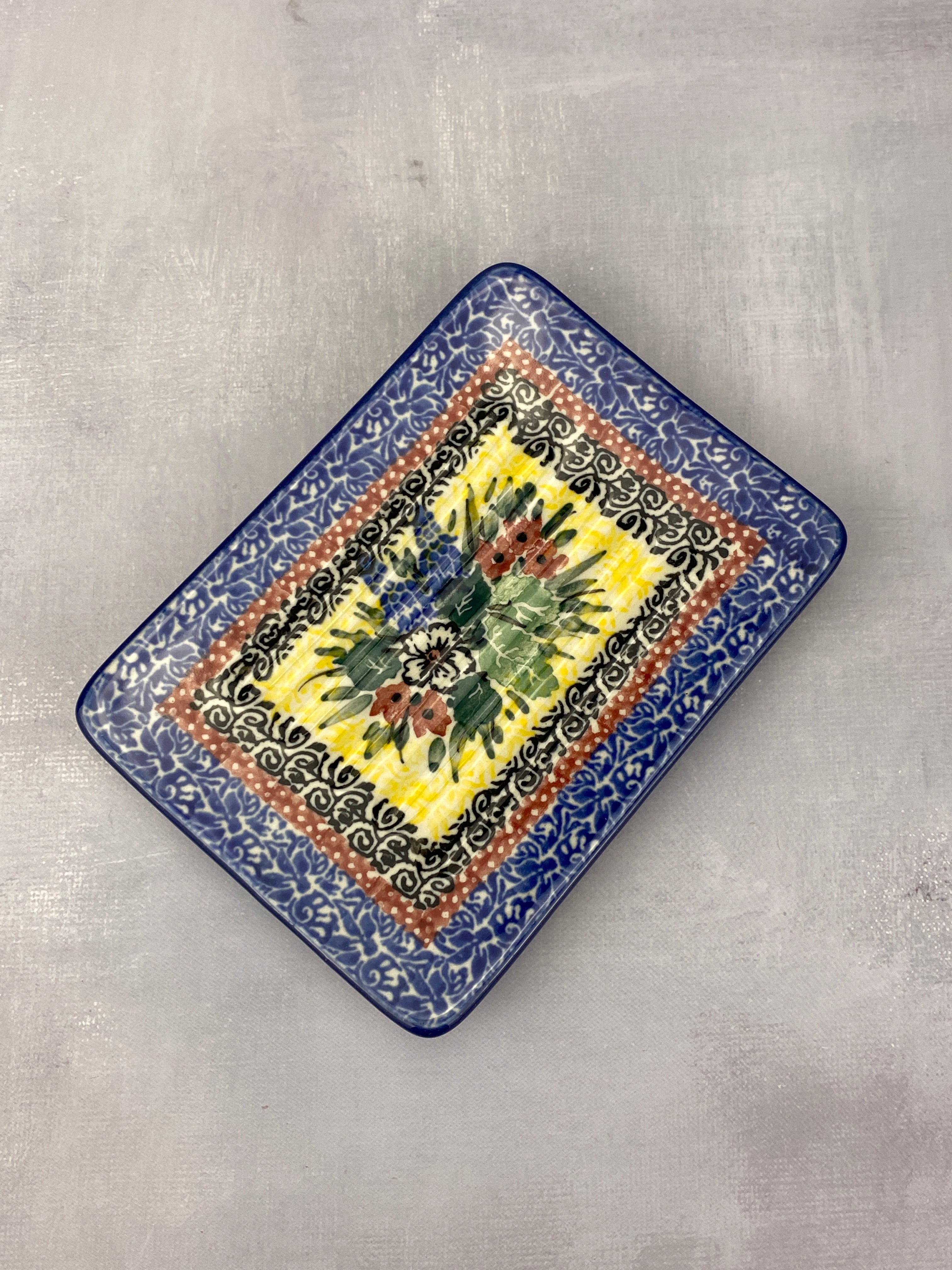 Unikat Soap Plate- Shape A97 - Pattern U4288 – Polish Pottery Westlake