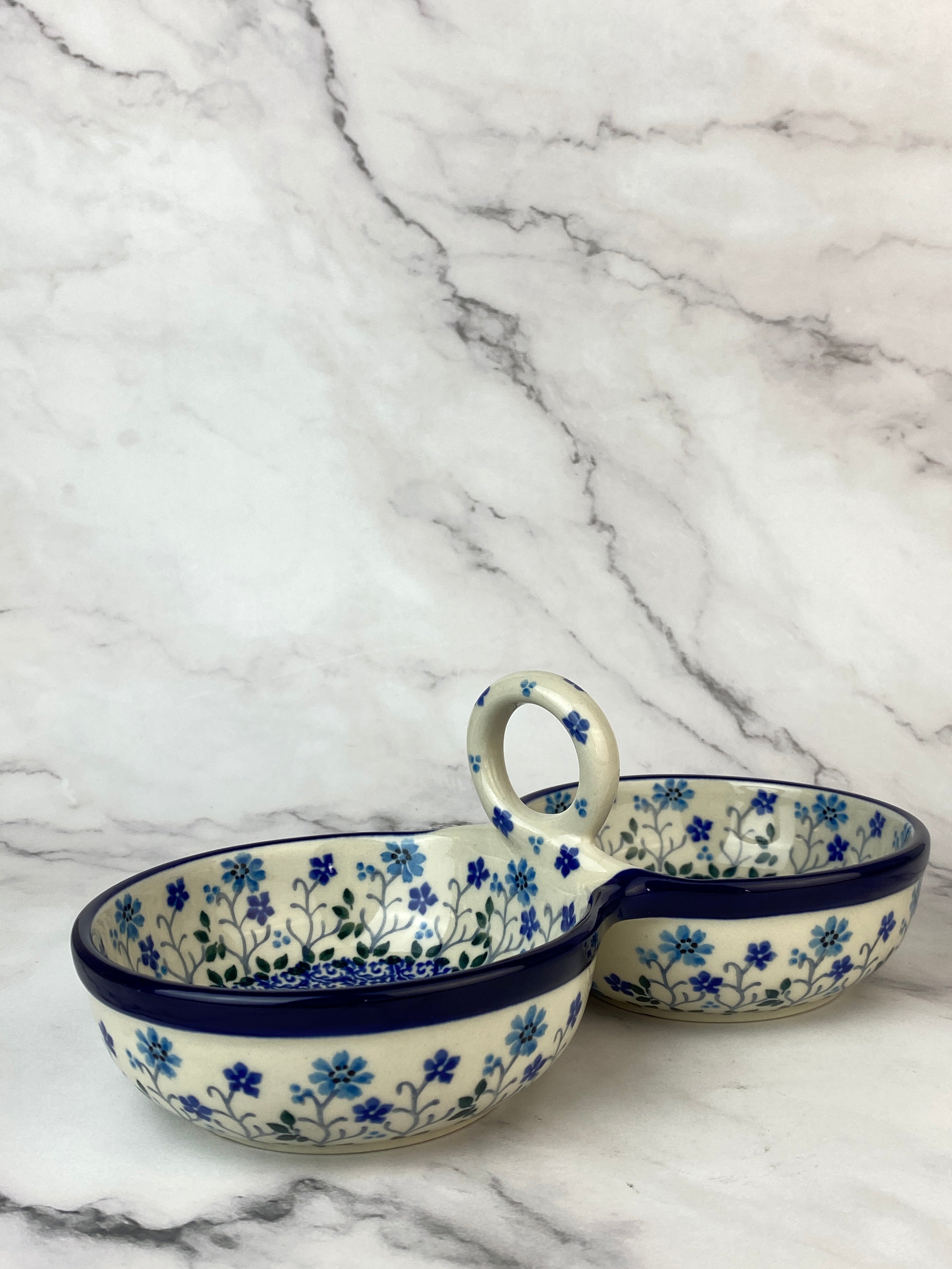 Two Part Divided Dish - Shape 942 - Pattern 2785 – Polish Pottery Westlake