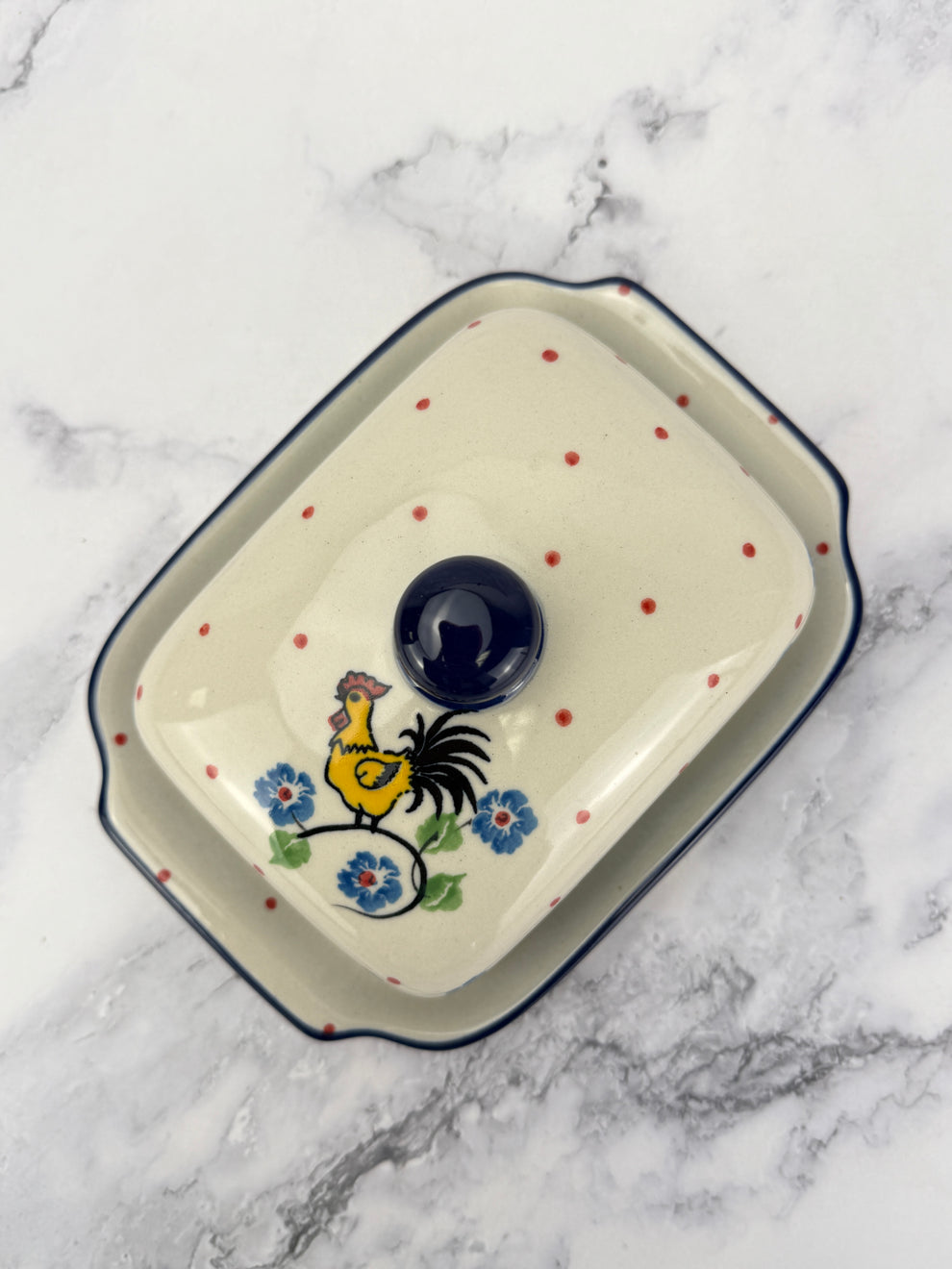 Euro Butter Dish - Shape 295 - Pattern 2739 – Polish Pottery Westlake