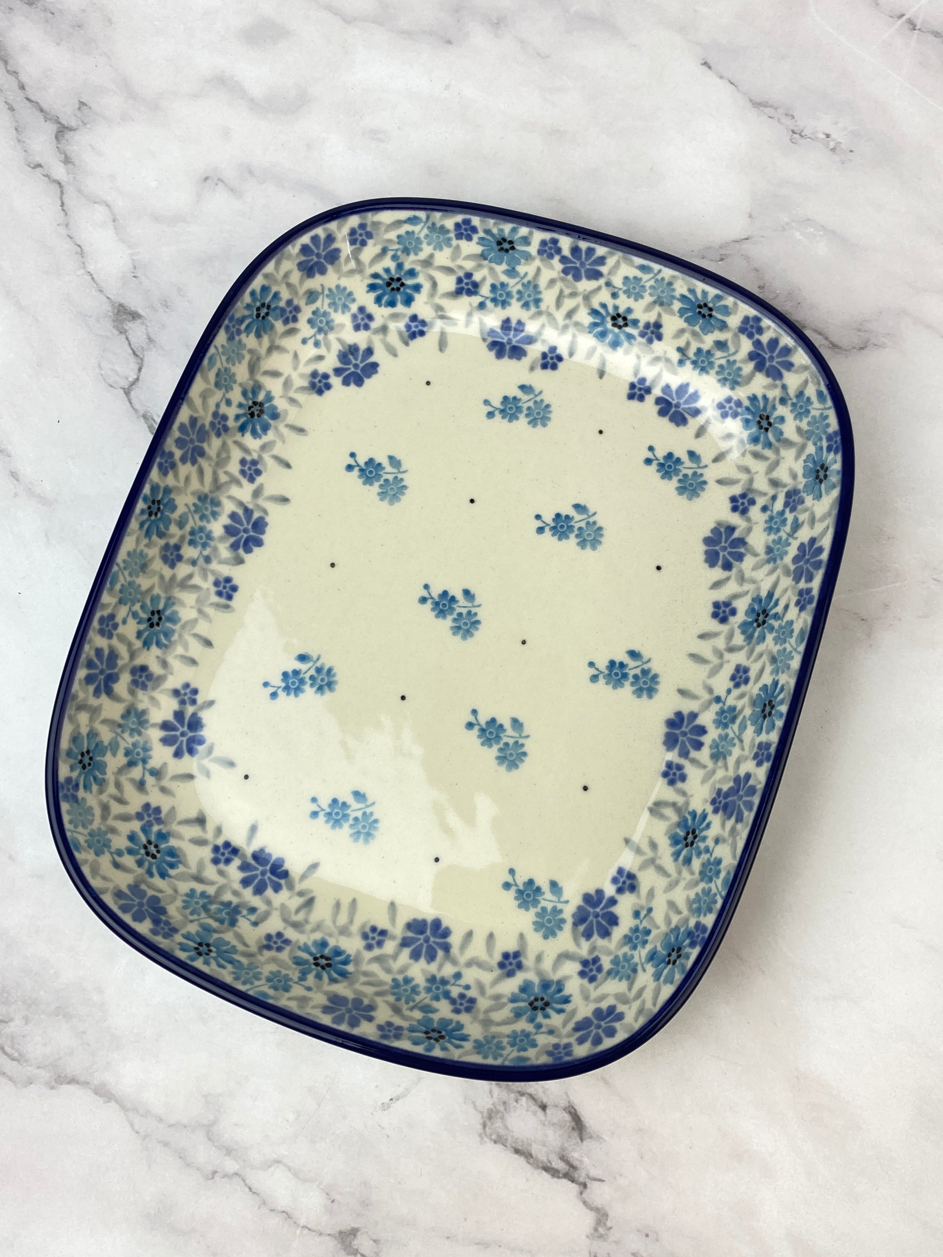 Rectangular Dish - Shape 159 - Pattern 2821 – Polish Pottery Westlake