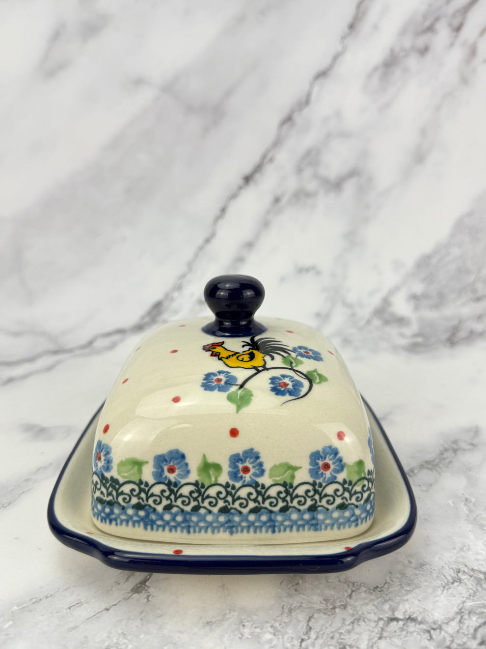Euro Butter Dish - Shape 295 - Pattern 2739 – Polish Pottery Westlake