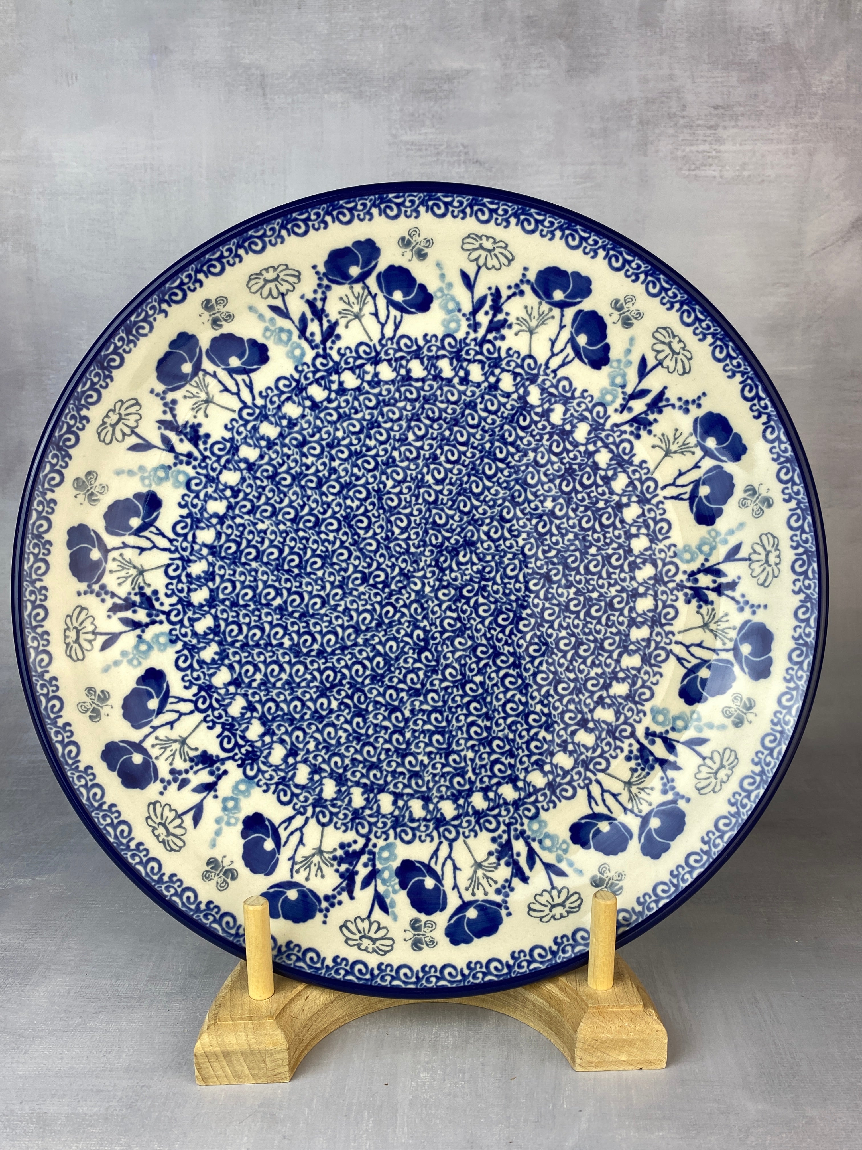 10.5" Dinner Plate - Shape 223 - Pattern 2902 – Polish Pottery Westlake