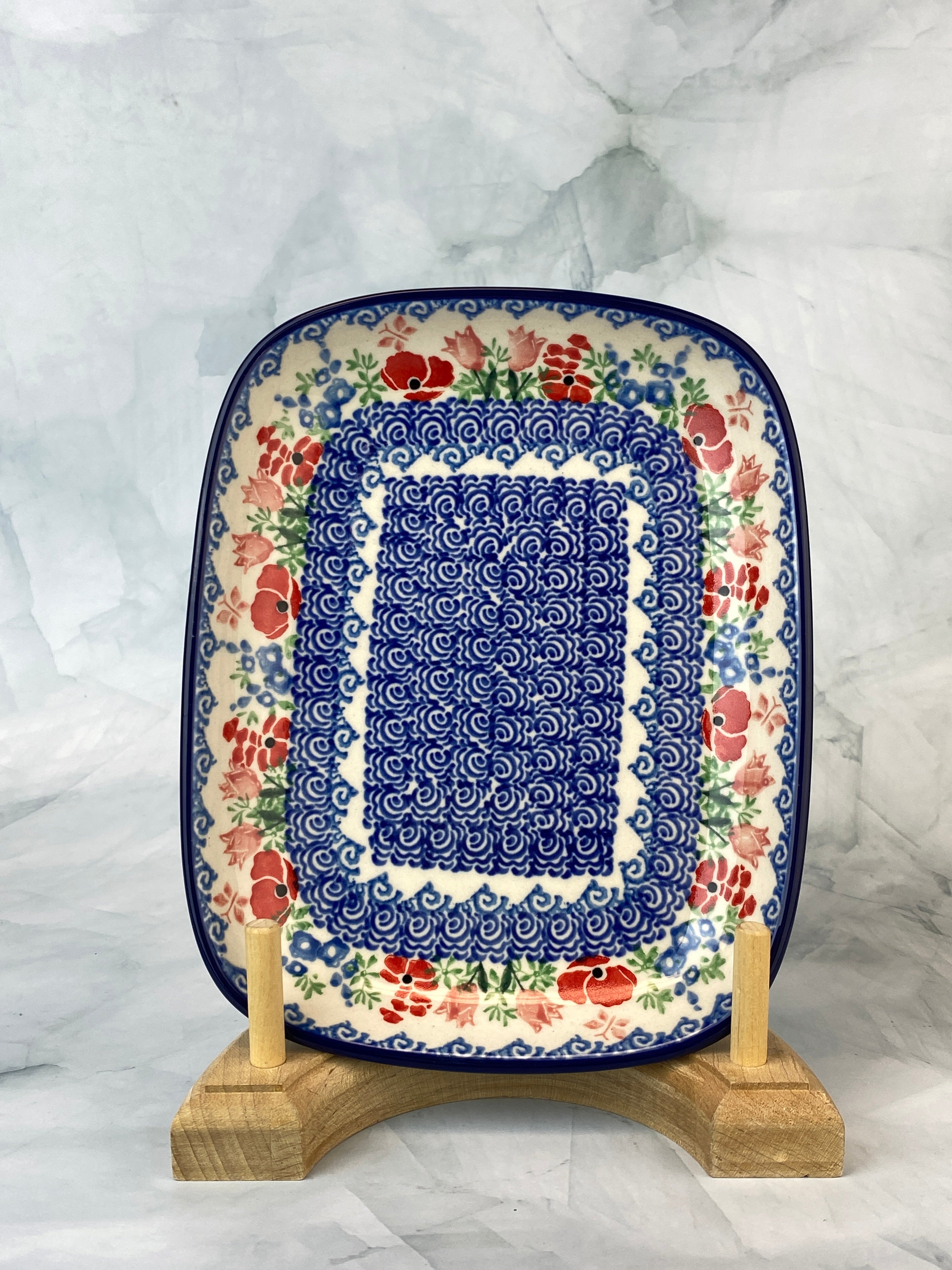 Small Rectangular Dish - Shape 160 - Pattern 3220 – Polish Pottery Westlake