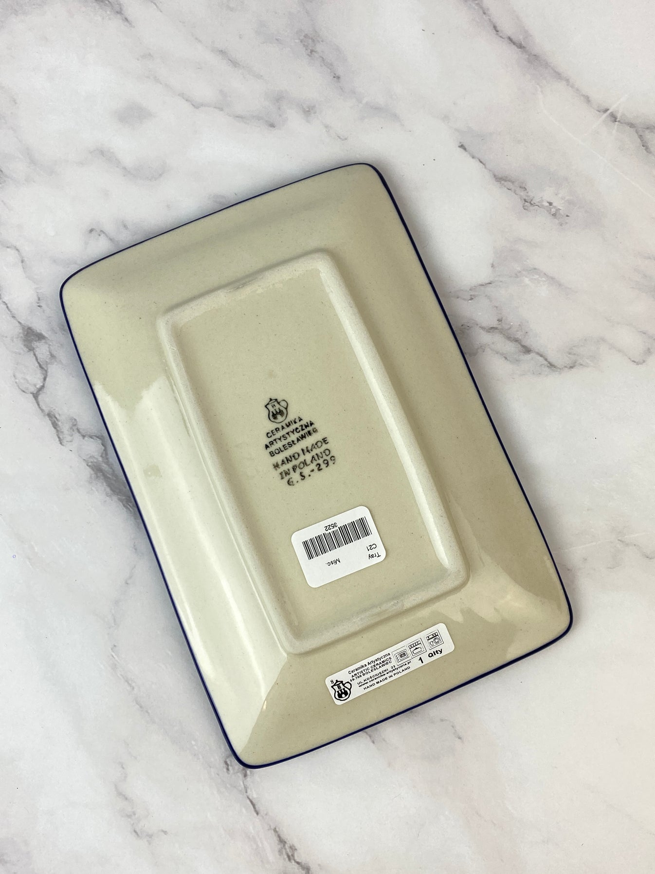 Tray - Shape C21 - Pattern 2709 – Polish Pottery Westlake