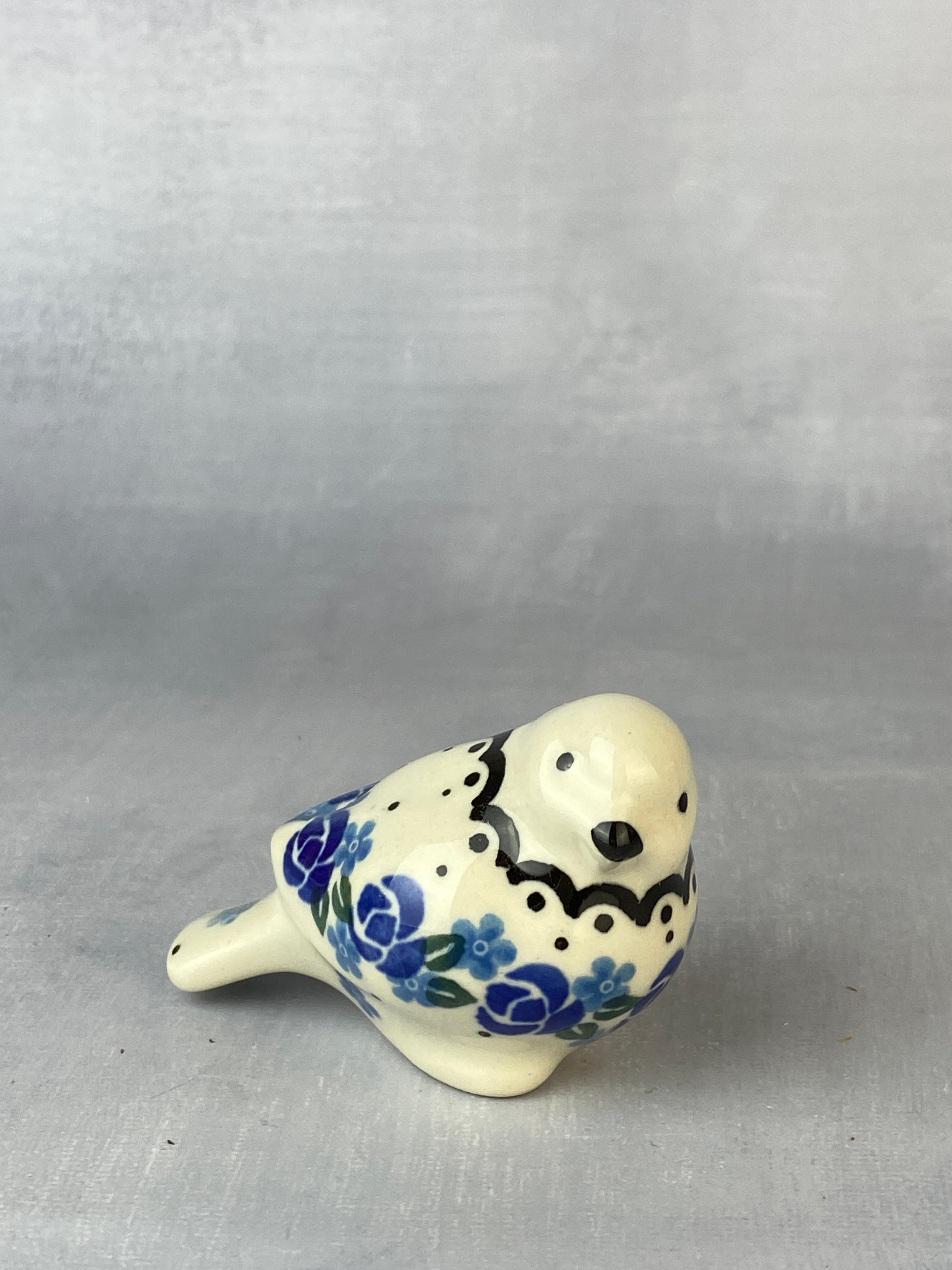 Chubby Bird Figurine - Shape D88 - Pattern 882 – Polish Pottery Westlake