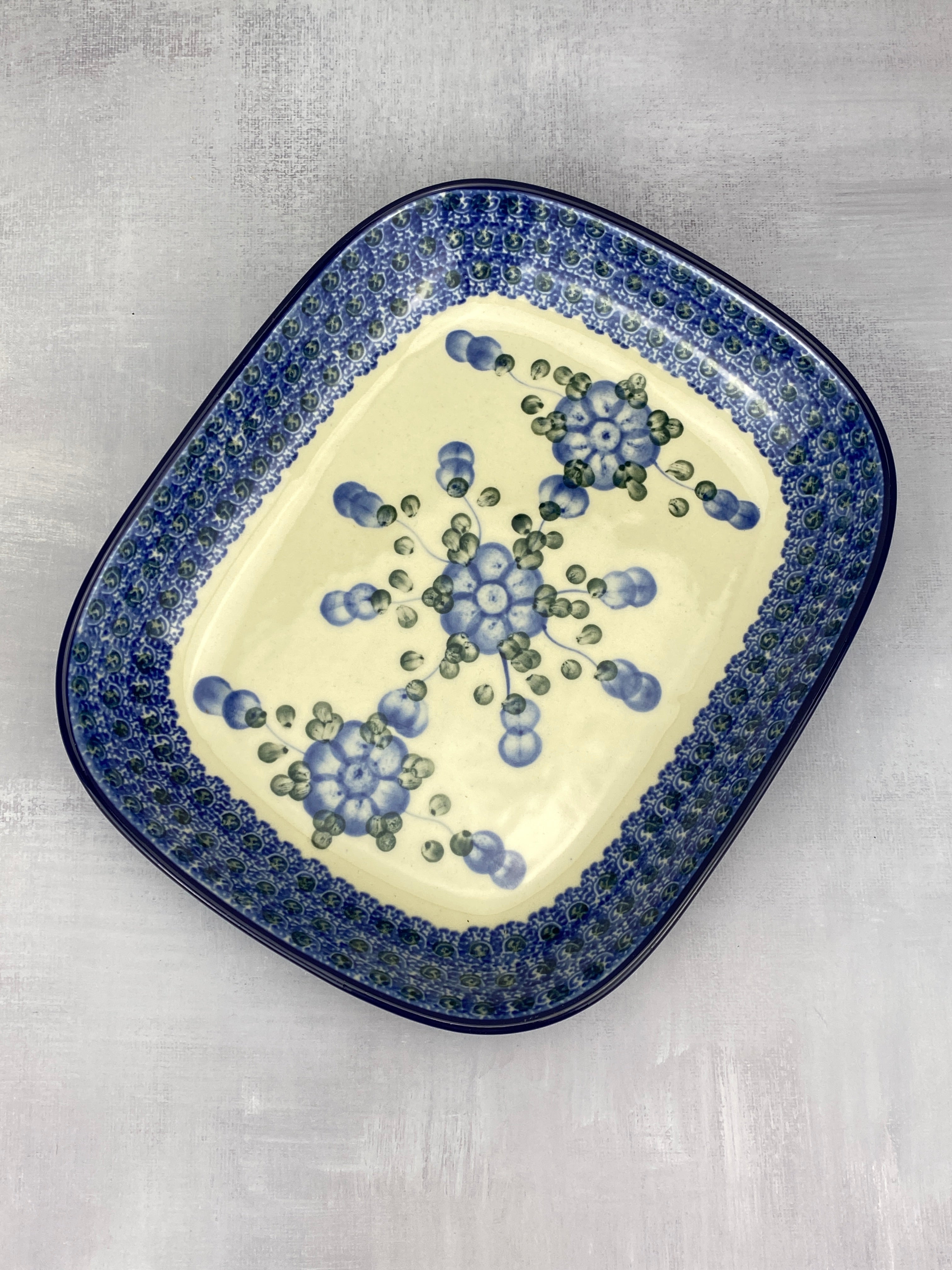 Rectangular Dish - Shape 159 - Pattern 163 – Polish Pottery Westlake