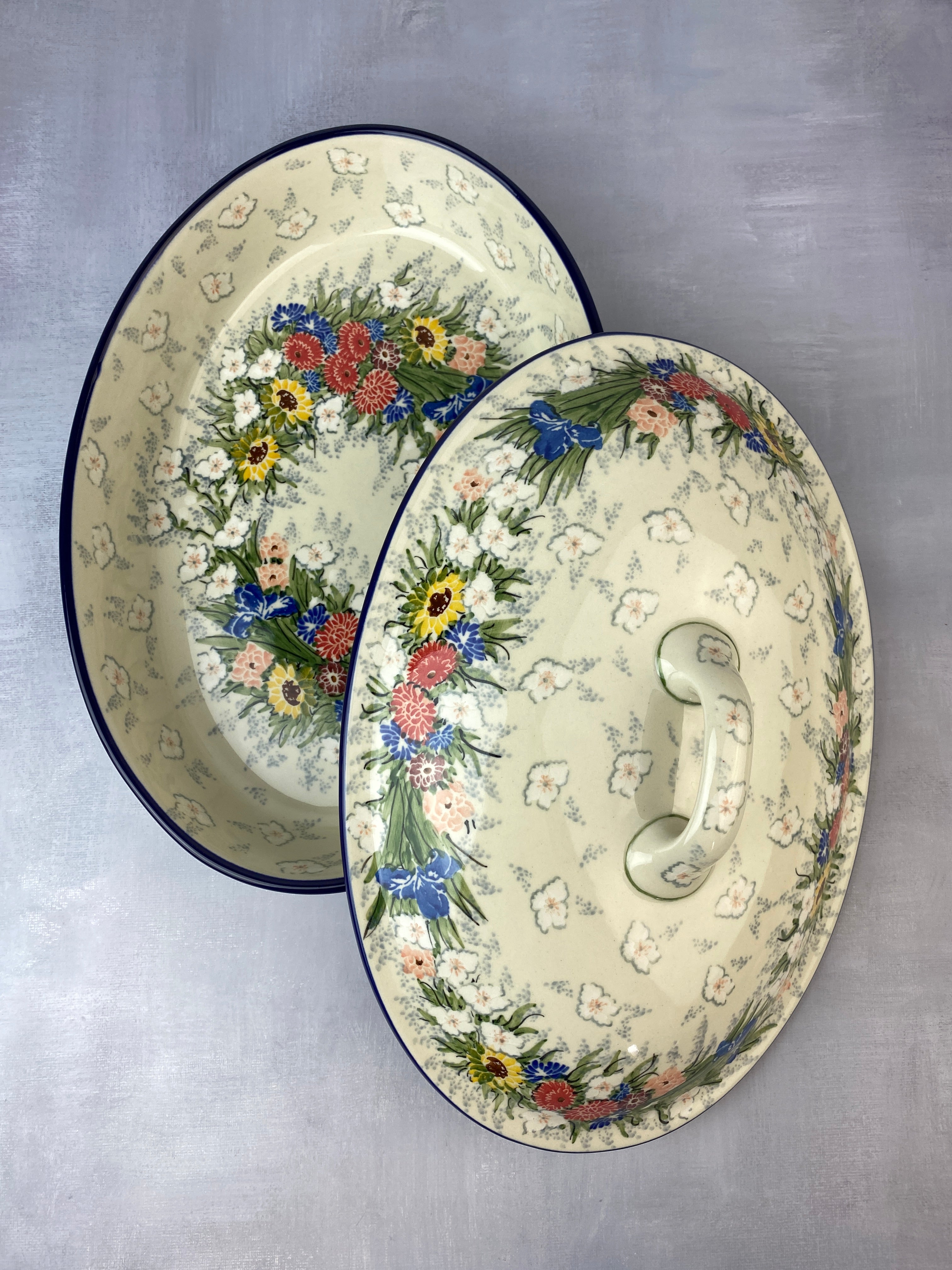 Large Unikat Covered Roaster - Shape A18 - Pattern U5163 – Polish ...