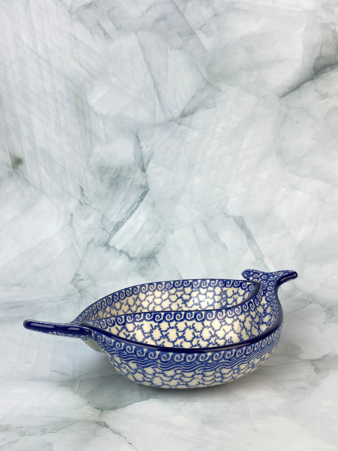 Two Part Fish Dish - Shape E89 - Pattern 2386 – Polish Pottery Westlake