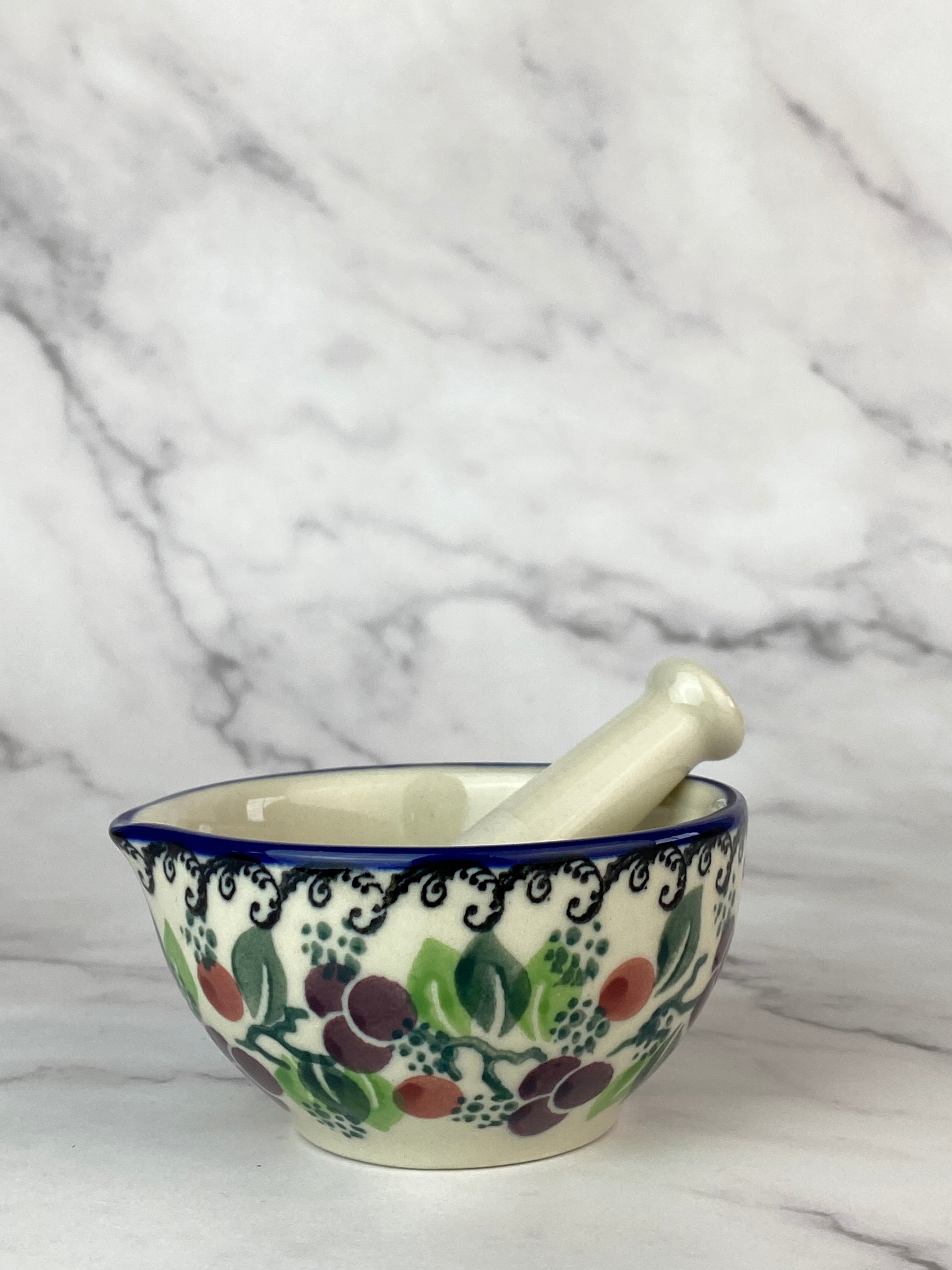 SALE Mortar & Pestle - Shape 380 - Pattern 1415 – Polish Pottery Westlake