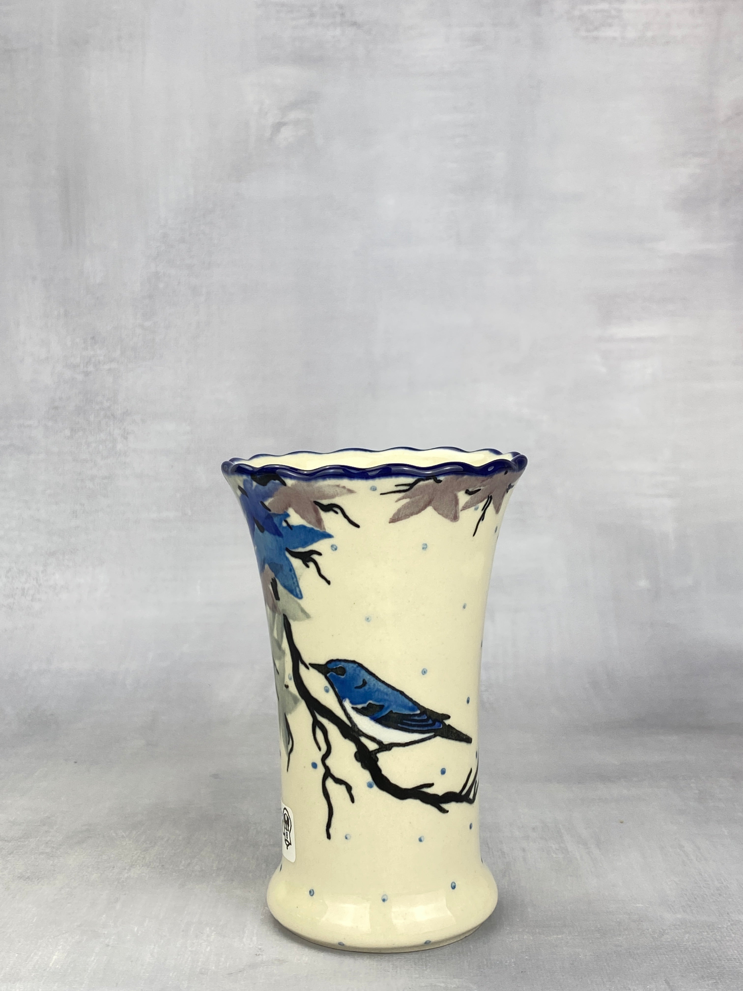 Ruffled Unikat Bud Vase - Shape 127 - Pattern U5073 – Polish Pottery ...