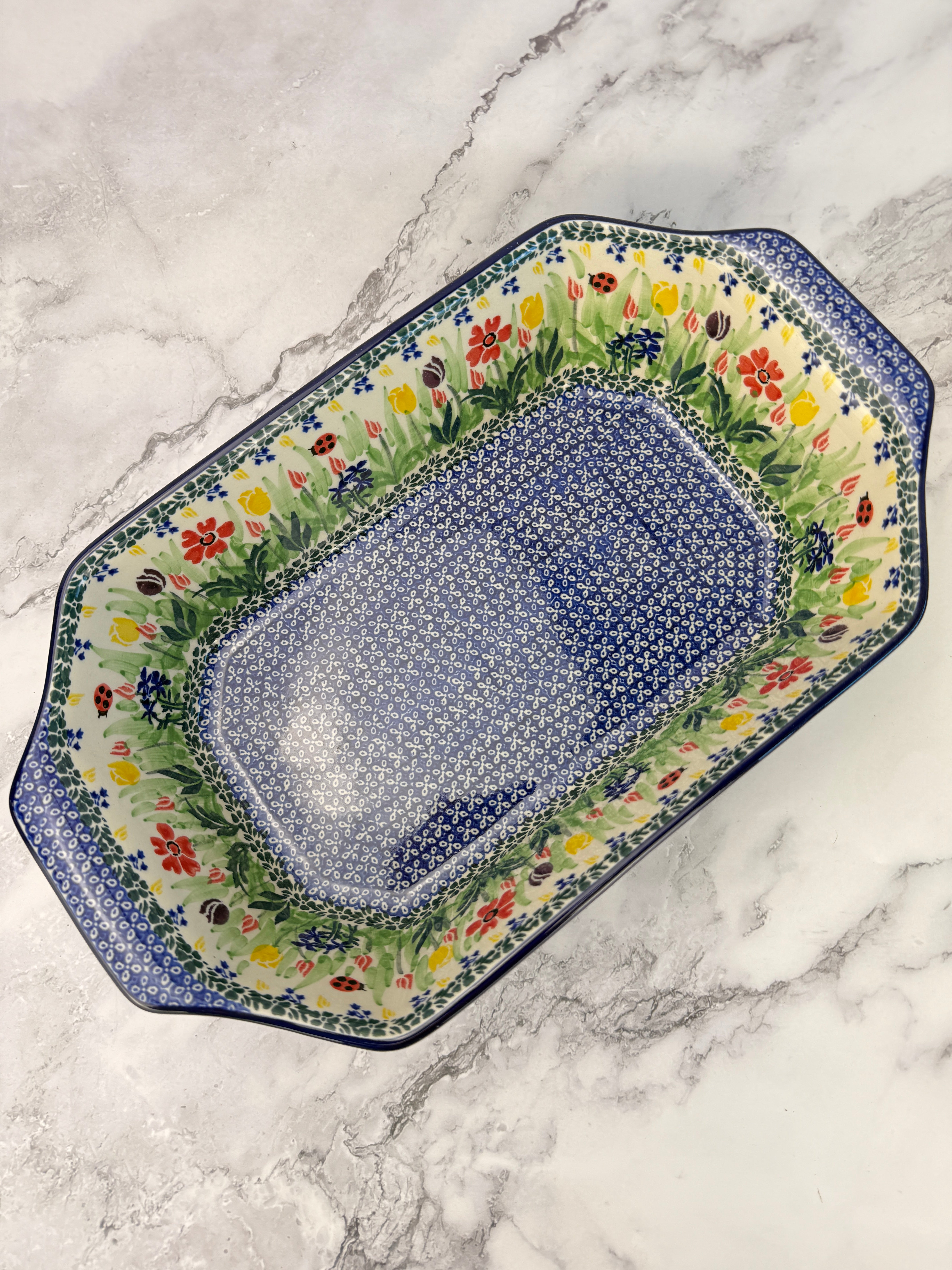Deep Rectangular Baker - Shape 281 - Pattern U3787 – Polish Pottery ...