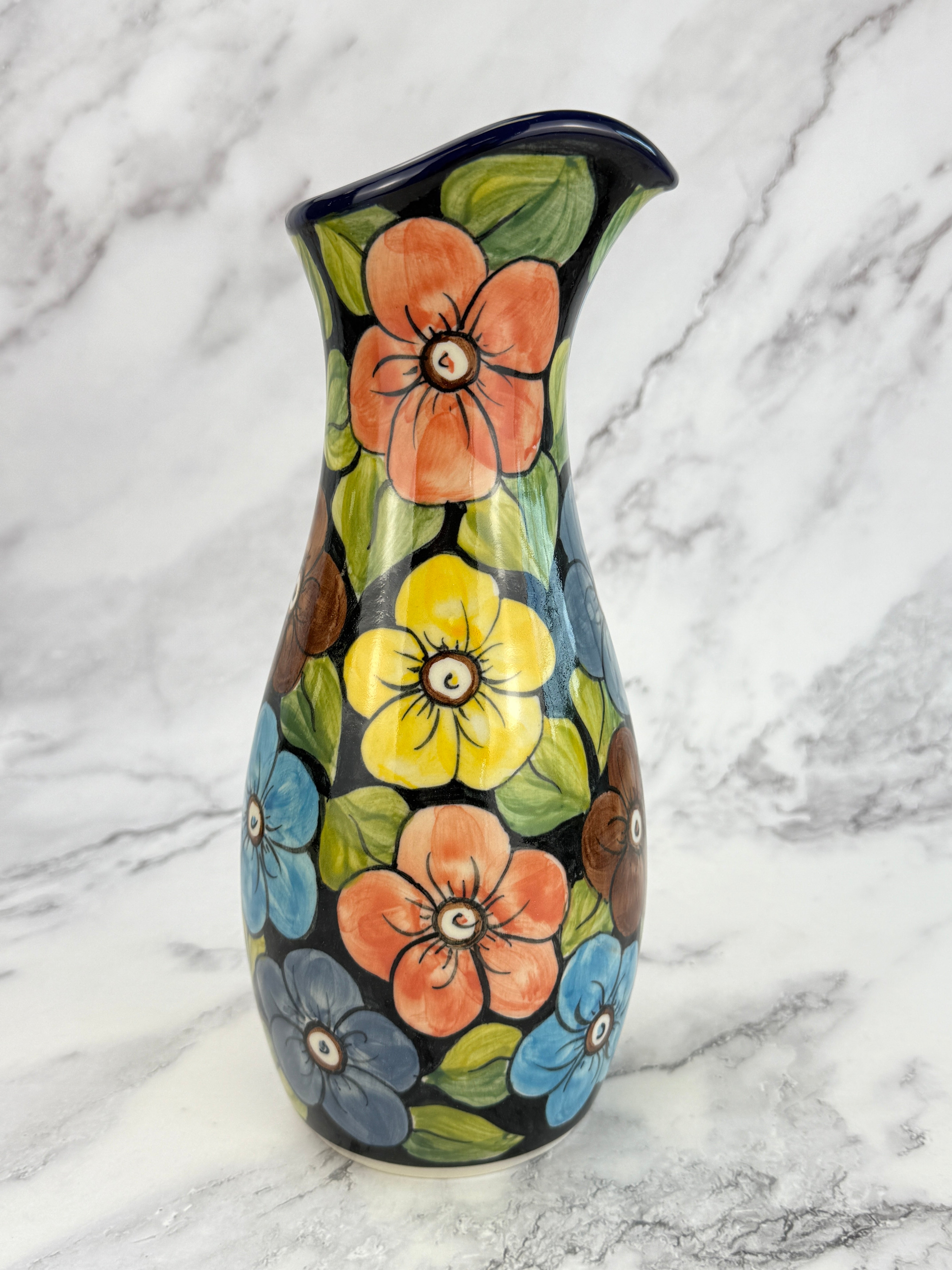 Tall Unikat Carafe - Shape D18 - Pattern U415 – Polish Pottery Westlake