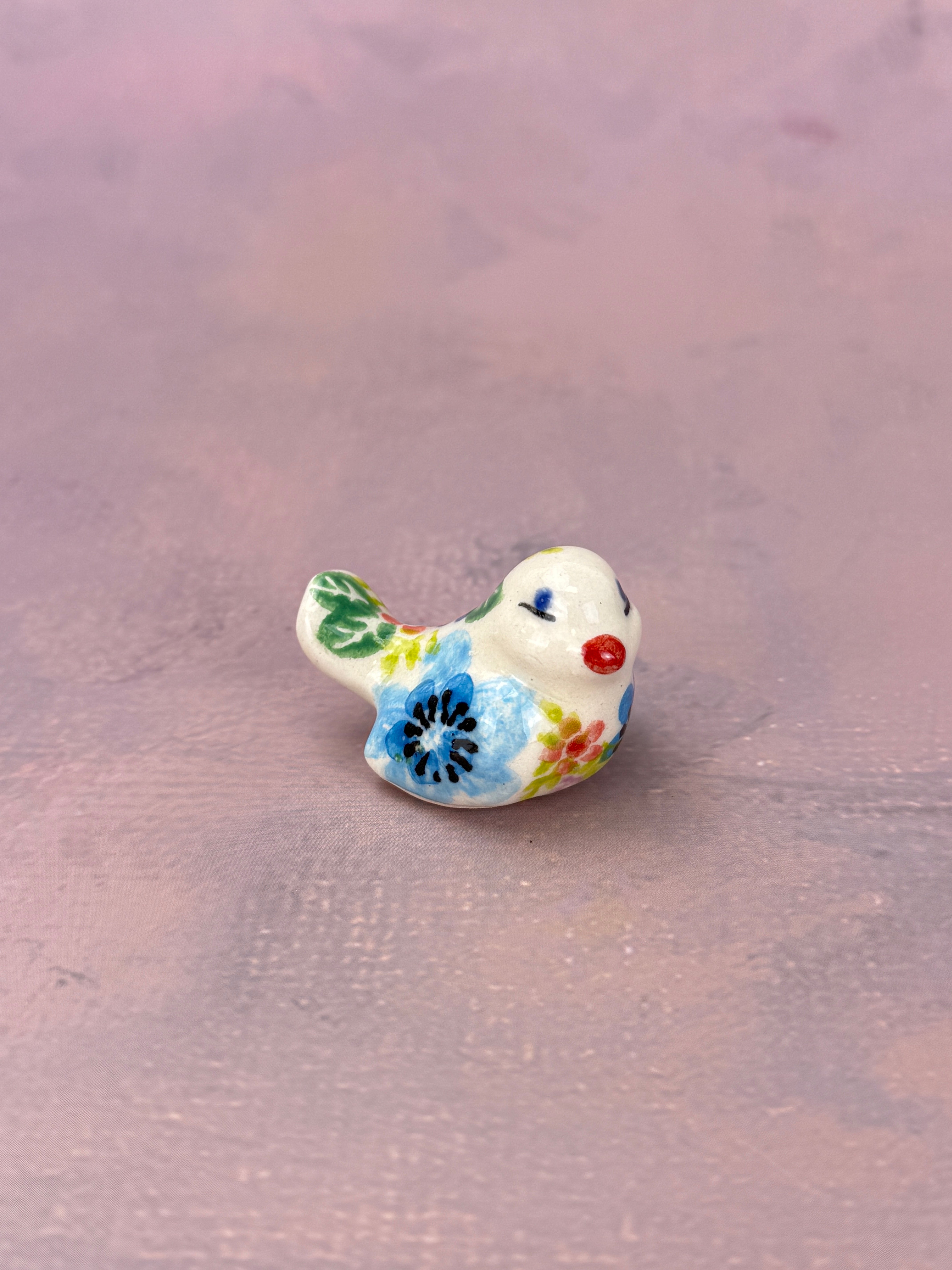 Vena Mini Bird Figurine - Shape V405 - Pattern A578 – Polish Pottery ...