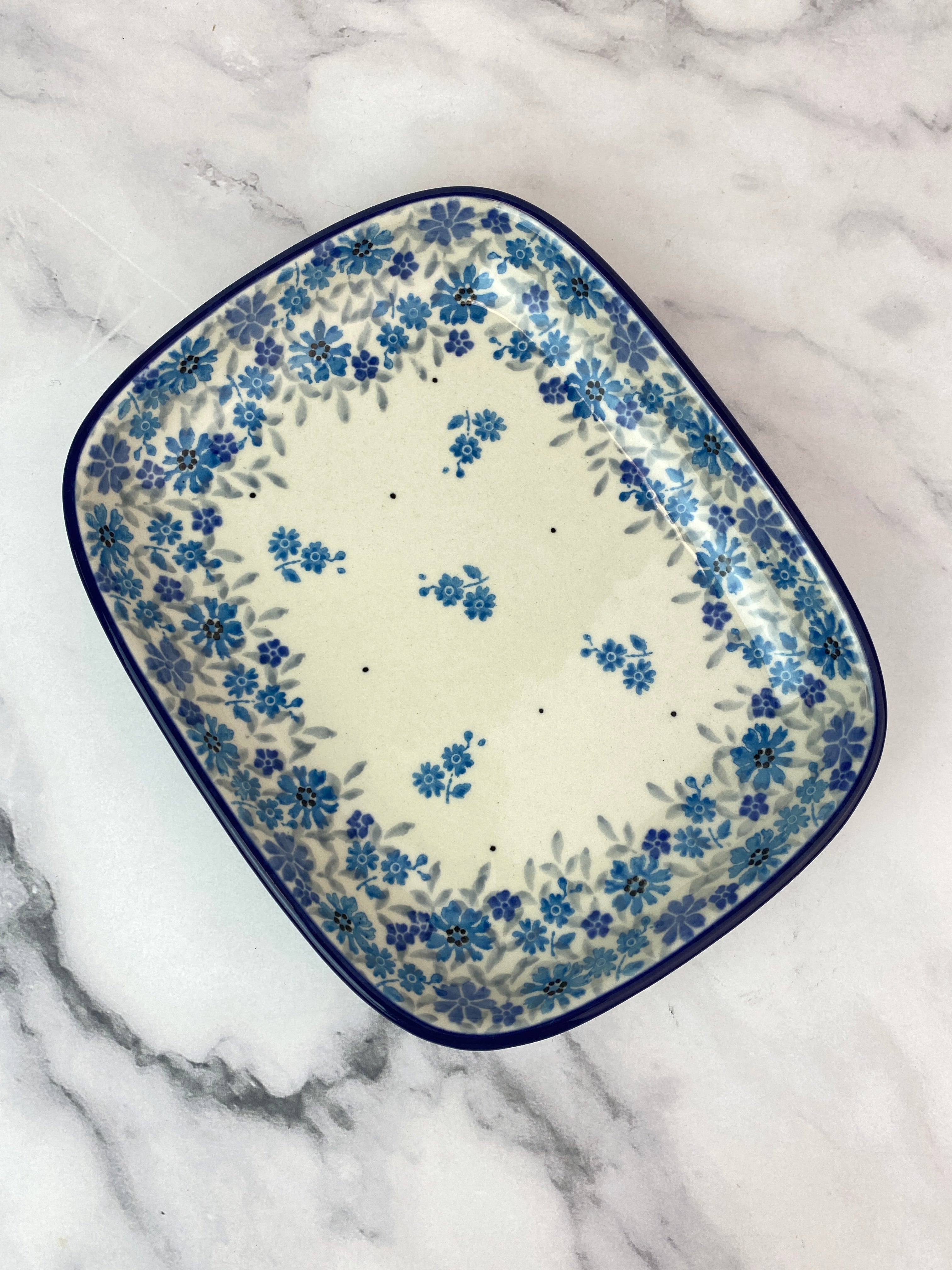 Small Rectangular Dish - Shape 160 - Pattern 2821 – Polish Pottery Westlake