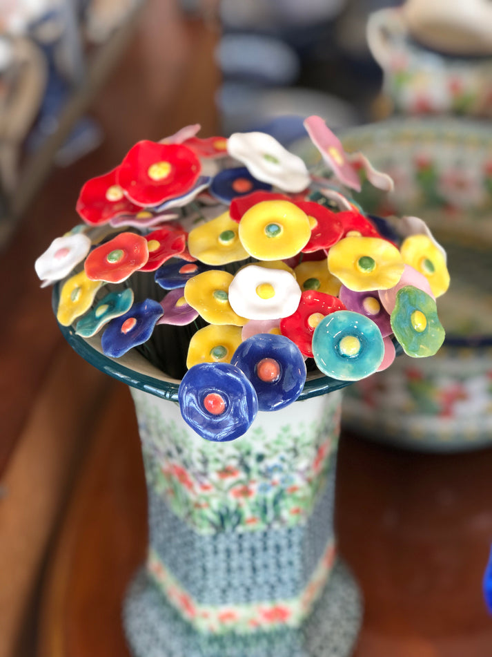 Small Ceramic Flower (Assorted) – Polish Pottery Westlake