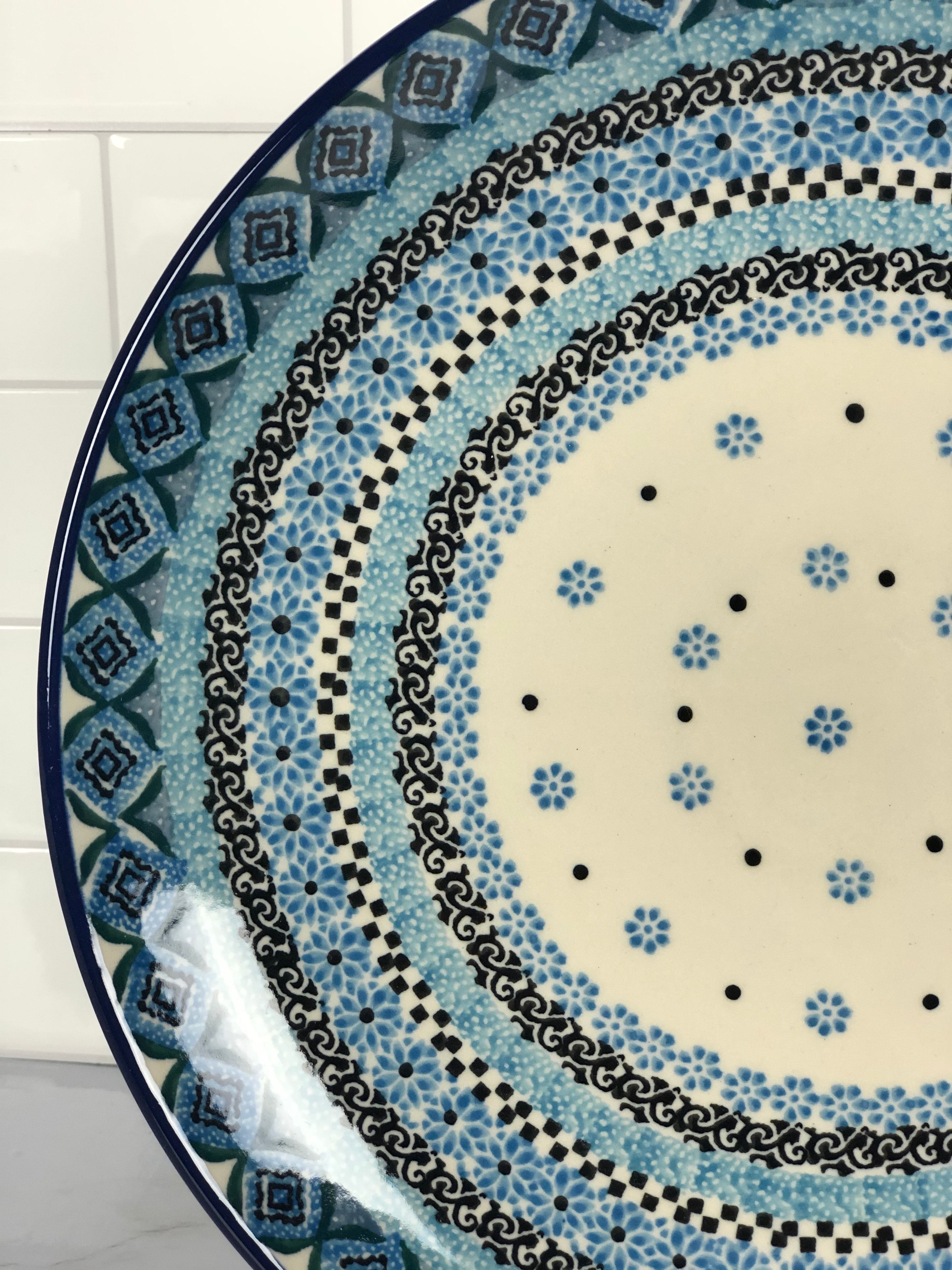 10" Dinner Plate - Shape 257 - Pattern U4427 – Polish Pottery Westlake