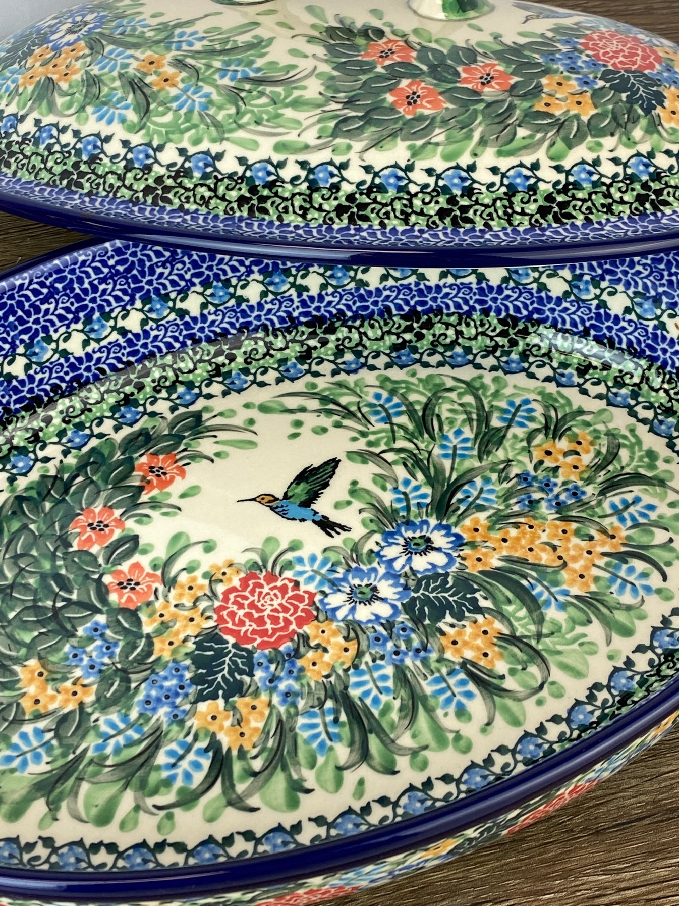 Large Unikat Covered Roaster - Shape A18 - Pattern U3271 – Polish ...